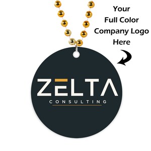 Full Color Business Logo Beaded Medallions! Choose Your Bead Color ...