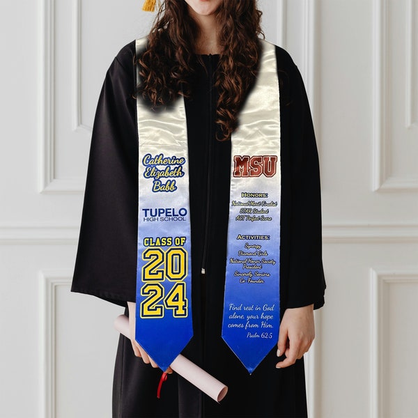 Custom Graduation Stole - Etsy