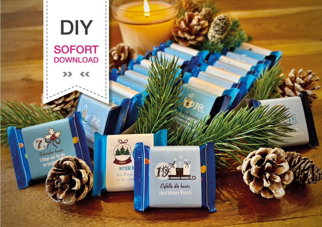 Ritter Sport Mini Advent Calendar - 24 X Self-love & Mindfulness for ...