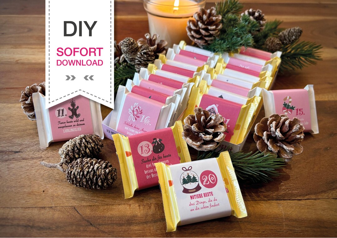 Ritter Sport Mini Advent Calendar - 24 X Self-love & Mindfulness for ...