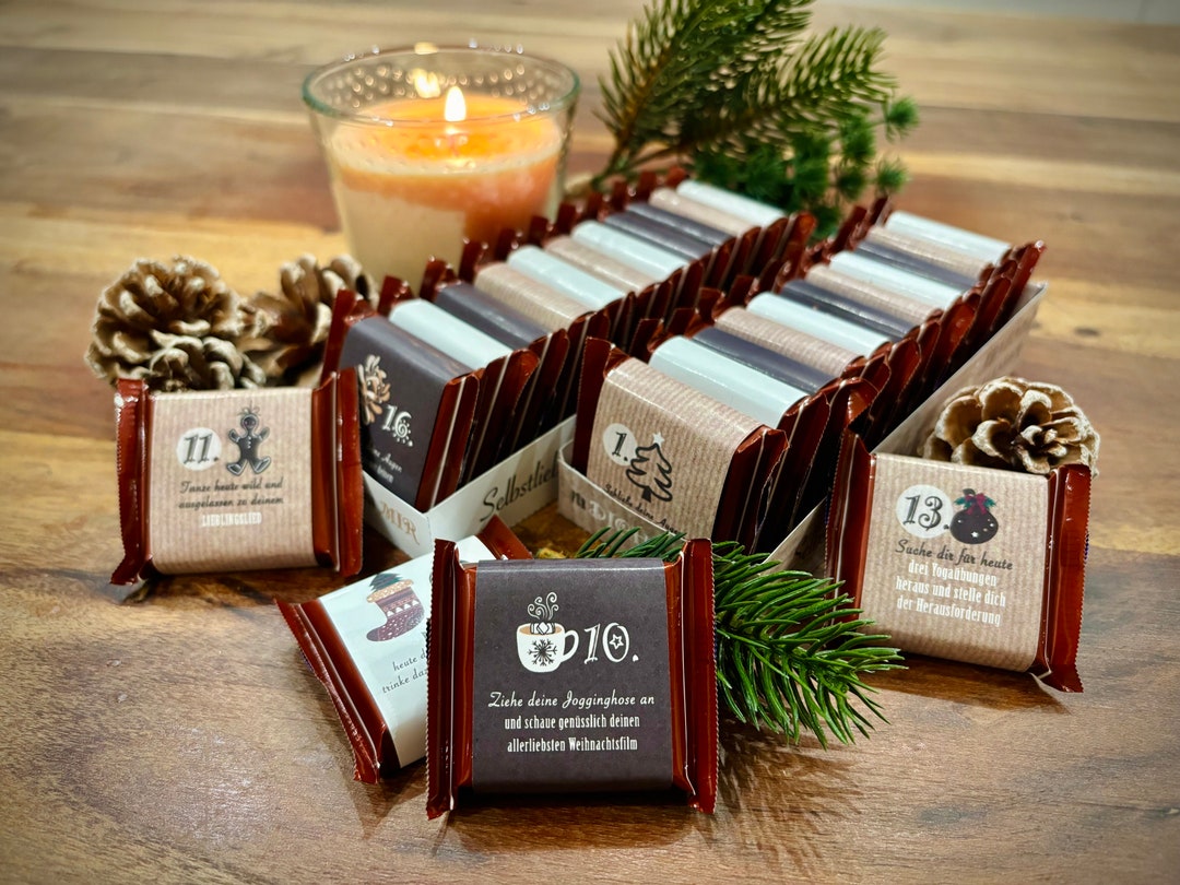 DIY Craft Kit Ritter Sport Mini Advent Calendar - 24 X Self-love ...