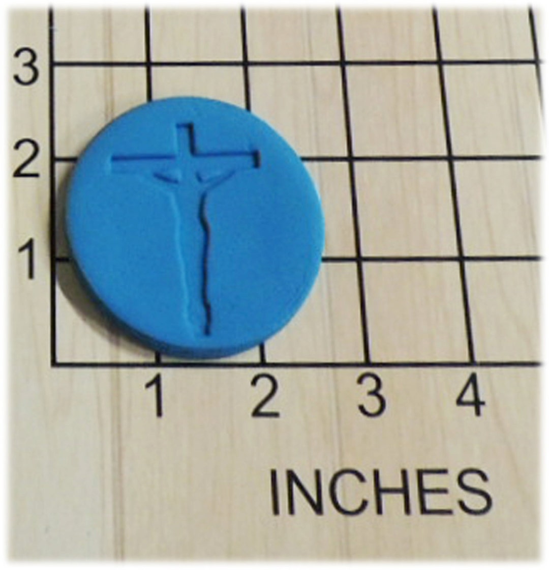Crucifix Cross Silhouette Shaped Fondant Cookie Cutter and Stamp #1257 ...