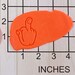 Middle Finger Shape Cupcake Size Fondant Decorating Stamp and - Etsy