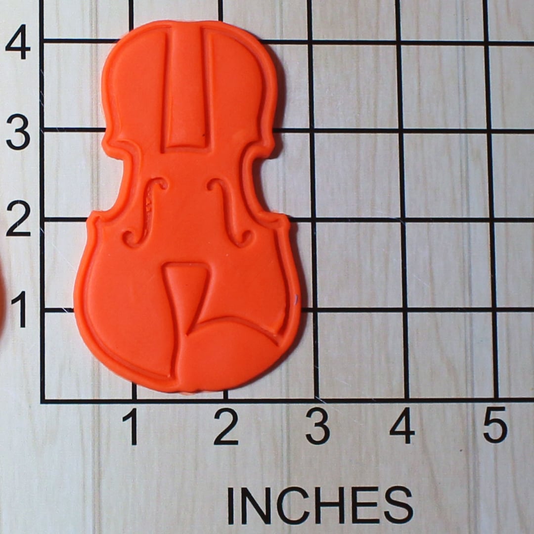 Violin Instrument Fondant Cookie Cutter and Stamp #1509 - Etsy