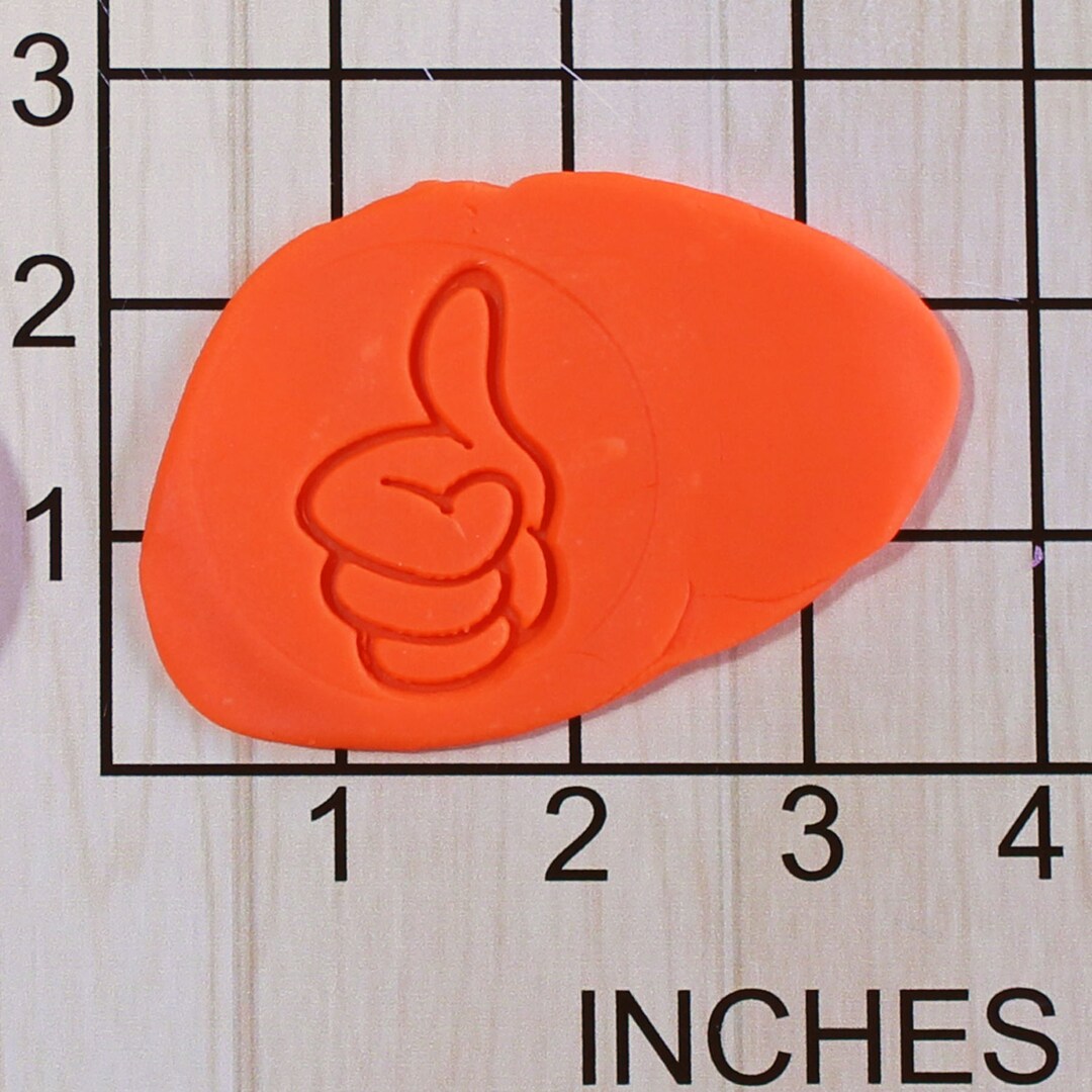 Thumbs up Shape Cupcake Size Fondant Decorating Stamp and Handle #1484 ...