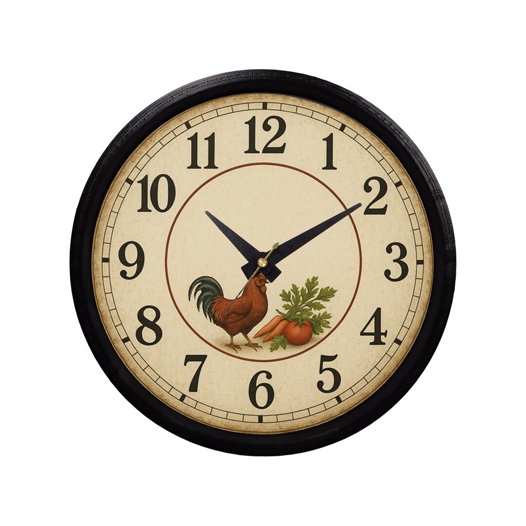Country Kitchen Wall Clock Farmhouse Decor Gift - Etsy