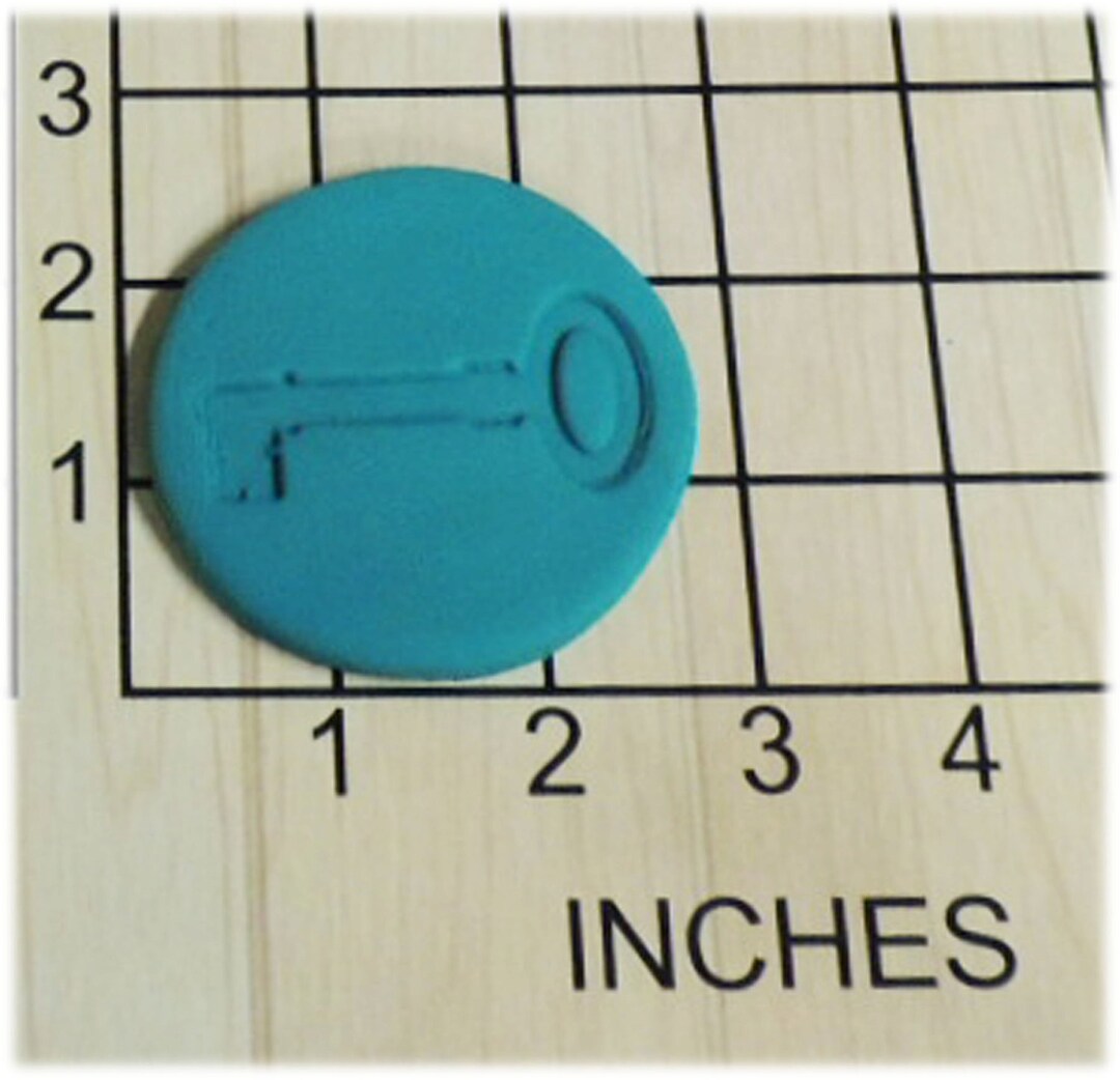 Key in Round Shape Fondant Cookie Cutter and Stamp #1413 - Etsy