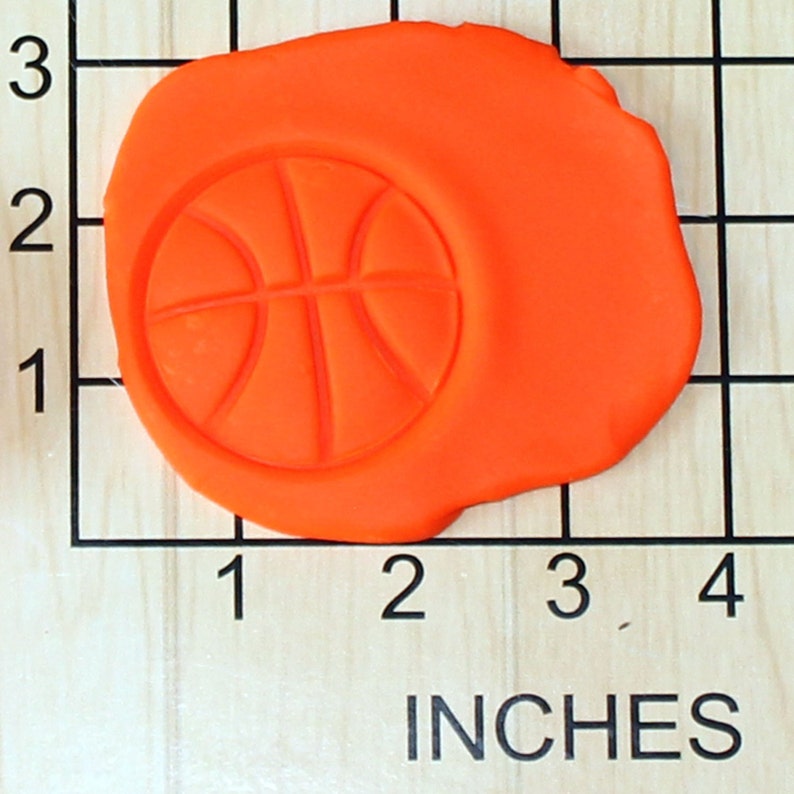 Basketball Shape Cupcake Size Decorating Fondant Stamp and Handle #1450 ...