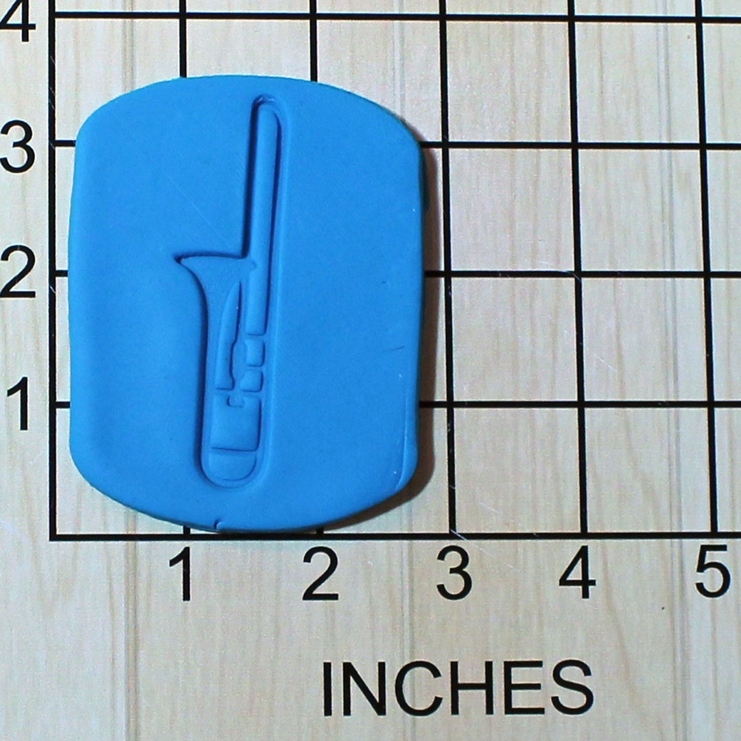 Trombone Fondant Cookie Cutter AND Stamp #1608 - Etsy