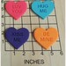 Valentine's Day Candy Hearts Shape Set Cookie Cutter and Stamp Set ...