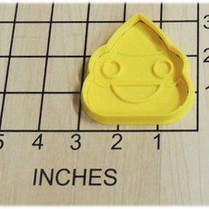Emoji Smiling Turd Shape Cookie Cutter and Stamp #1108 - Etsy