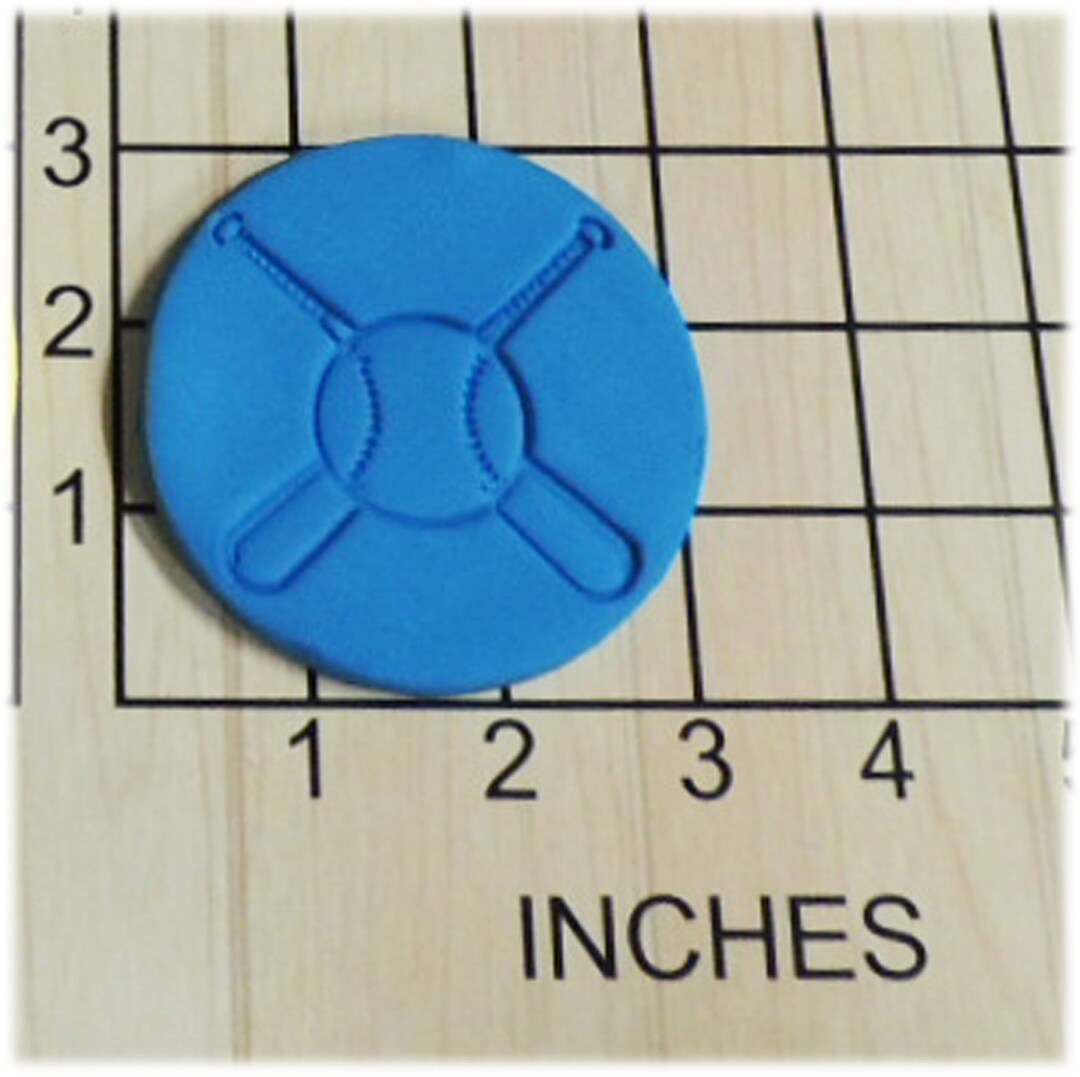 Baseball and Bats Fondant Cookie Cutter and Stamp #1301 - Etsy