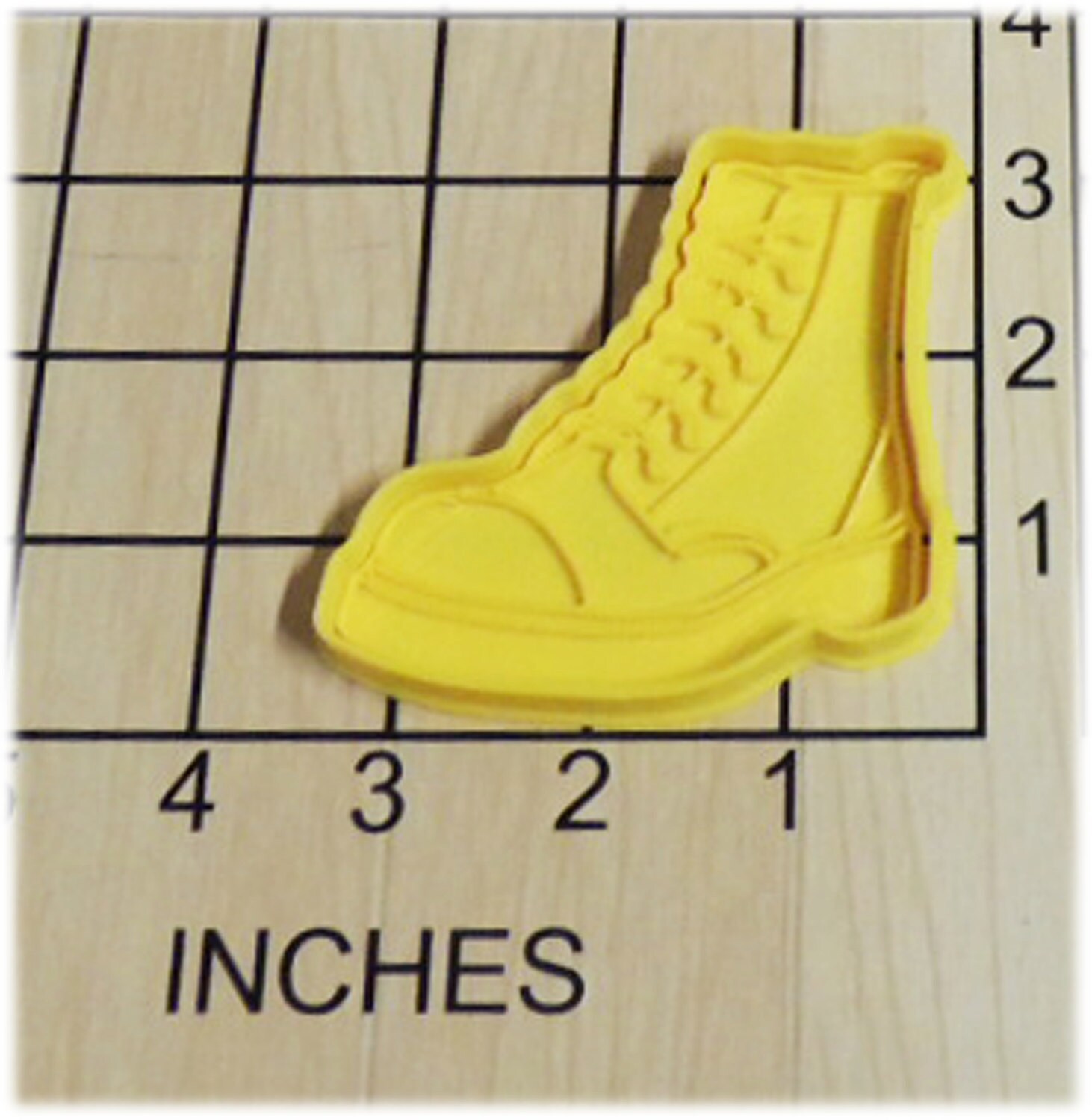 Construction Work Boot Shaped Cookie Cutter and Stamp 1195 | Etsy