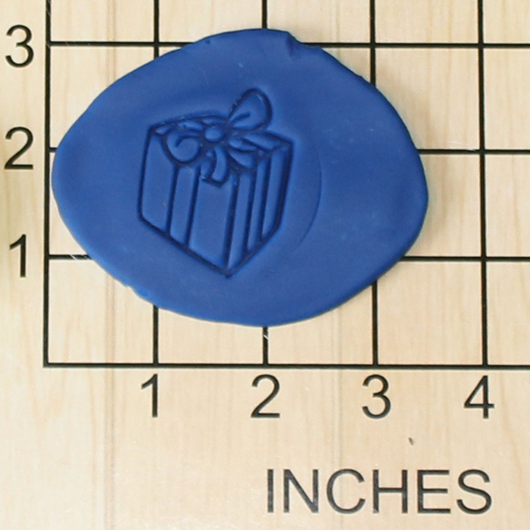 Christmas Present Gift Shape Cupcake Size Decorating Fondant Stamp and ...