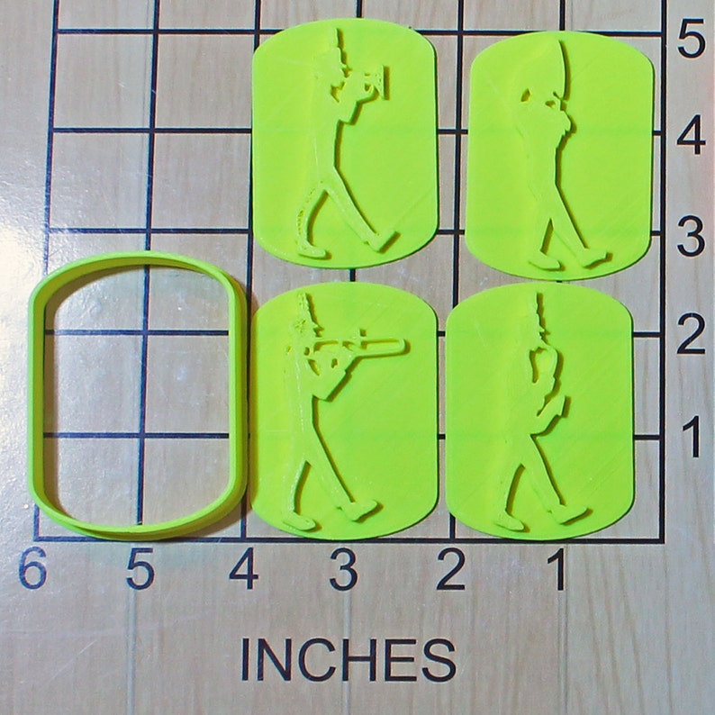 Marching Band Set Fondant Cookie Cutter AND Stamp 1587 - Etsy