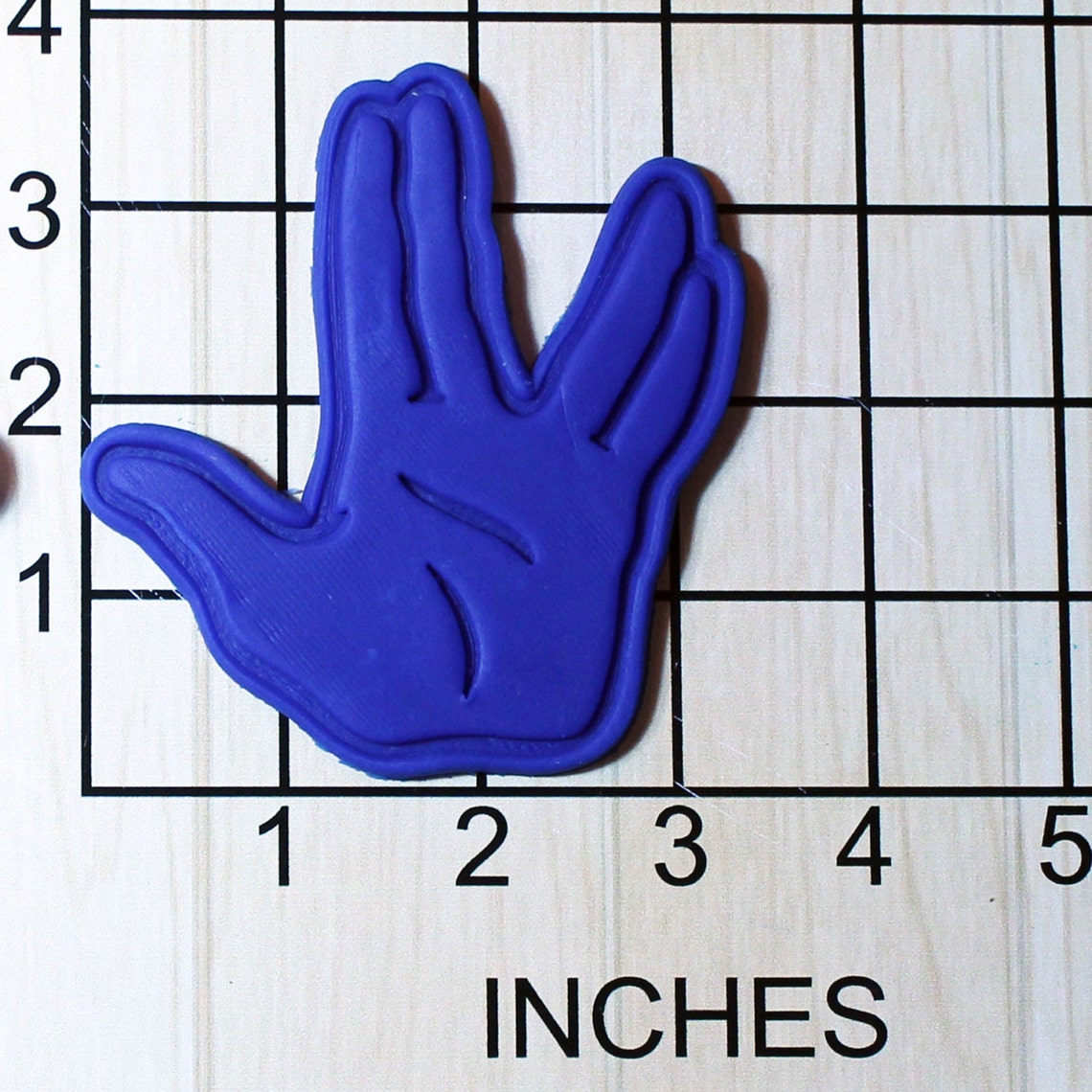 Spock Live Long and Prosper Hand Fondant Cookie Cutter and | Etsy