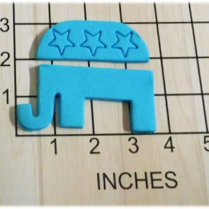 Republican Election Logo Elephant Fondant Cookie Cutter and Stamp 1032 ...