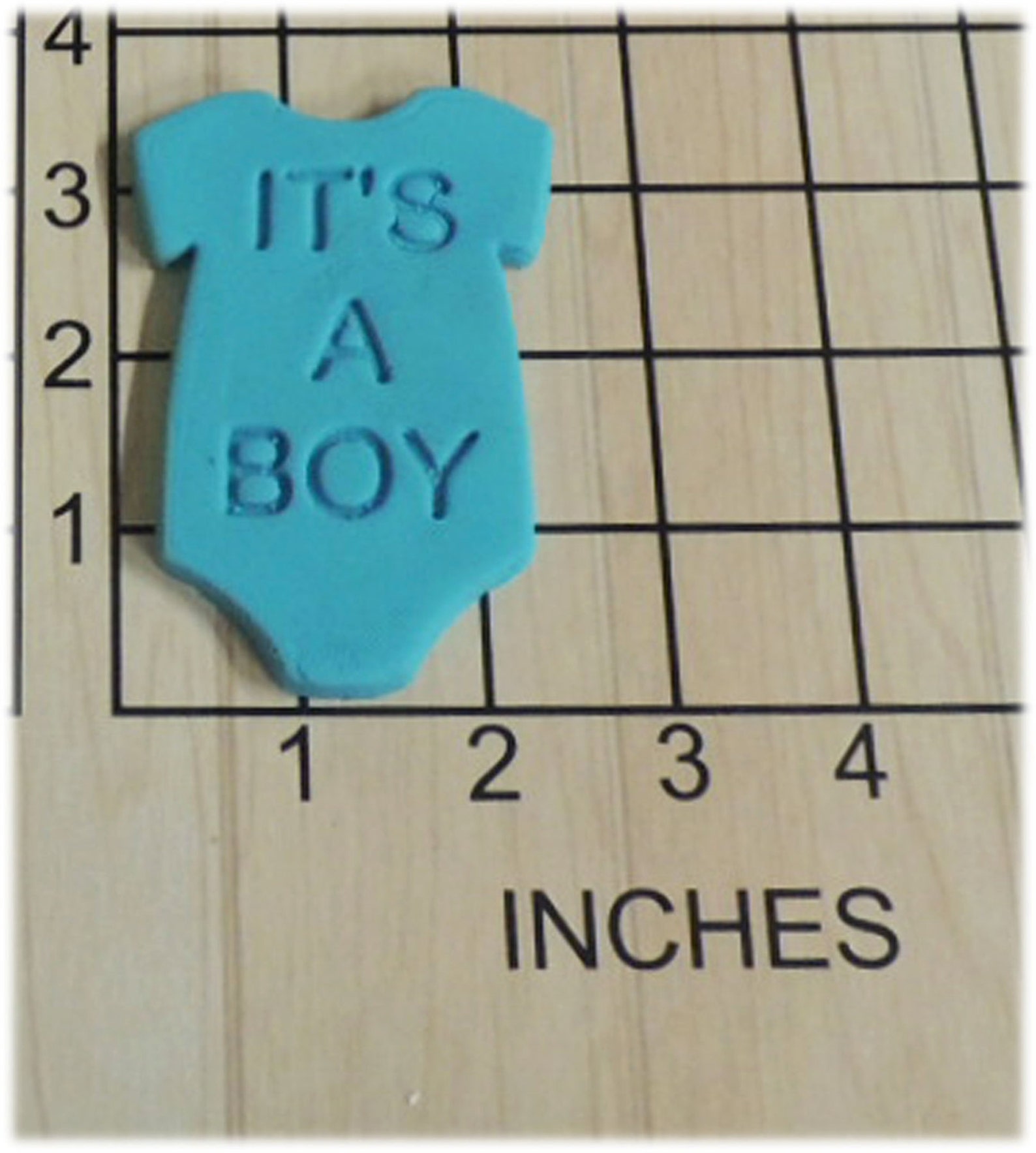 Onesie It's a Boy Shape Baby Shower Gender Reveal Fondant | Etsy