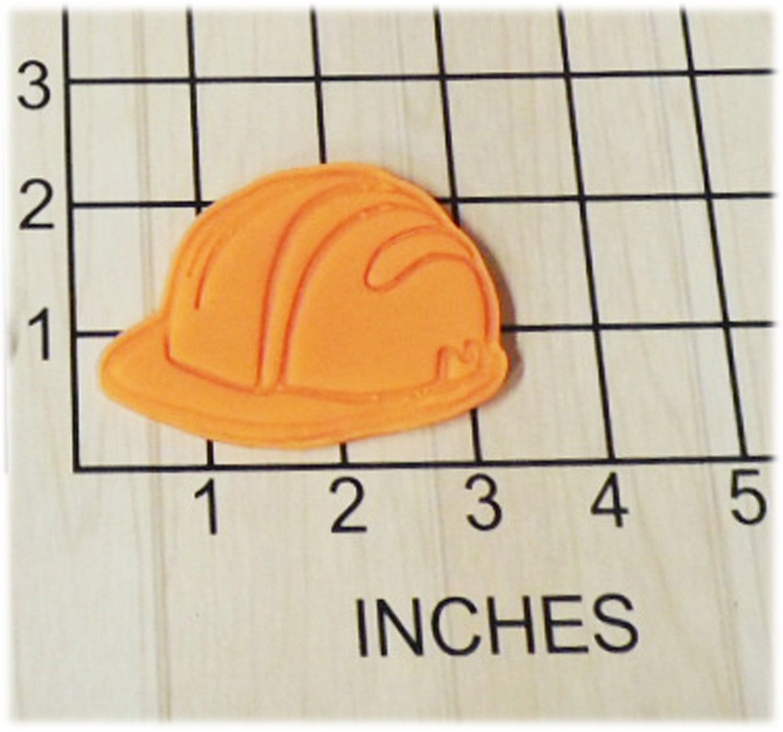 Construction Worker Safety Hard Hat Shaped Fondant Cookie Cutter and ...