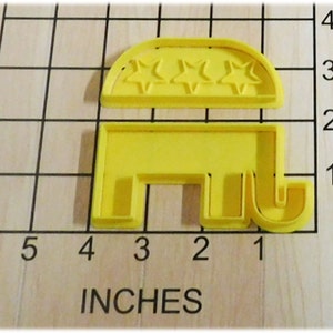 Republican Election Logo Elephant Fondant Cookie Cutter and Stamp 1032 ...