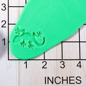 Gecko Lizard Shape Cupcake Size Fondant Decorating Stamp and Handle ...