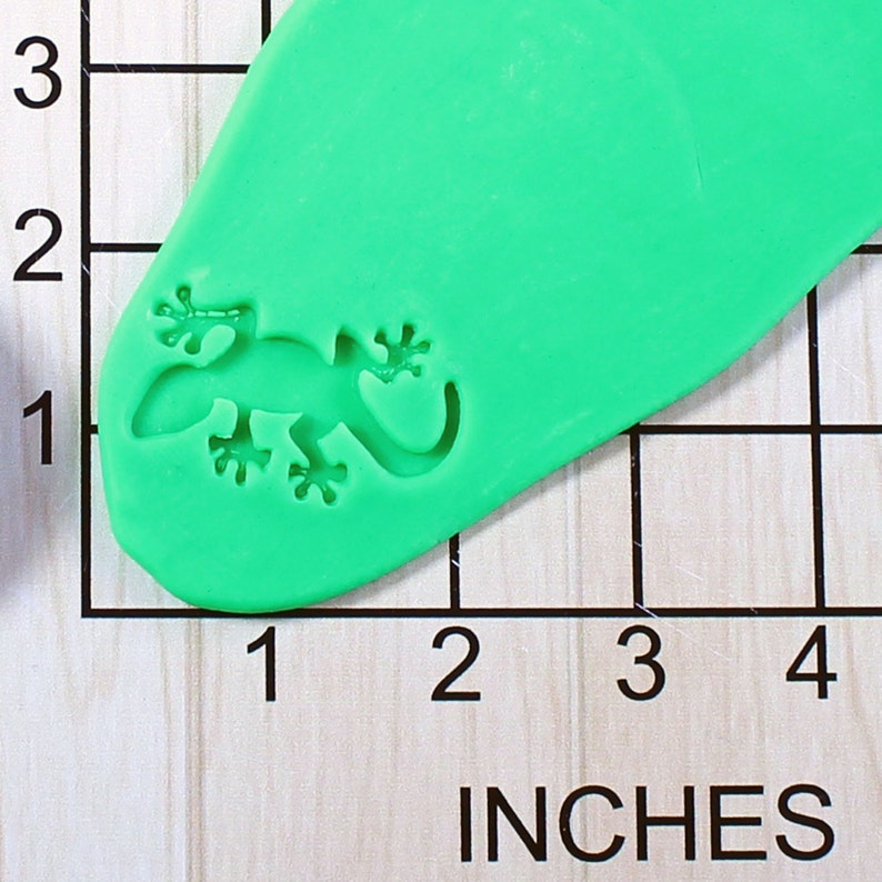 Gecko Lizard Shape Cupcake Size Fondant Decorating Stamp and - Etsy