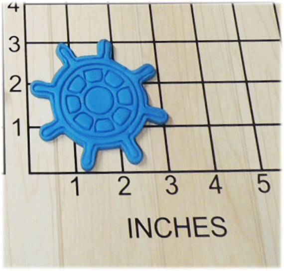 Nautical Ship Wheel Shaped Fondant Cookie Cutter and Stamp