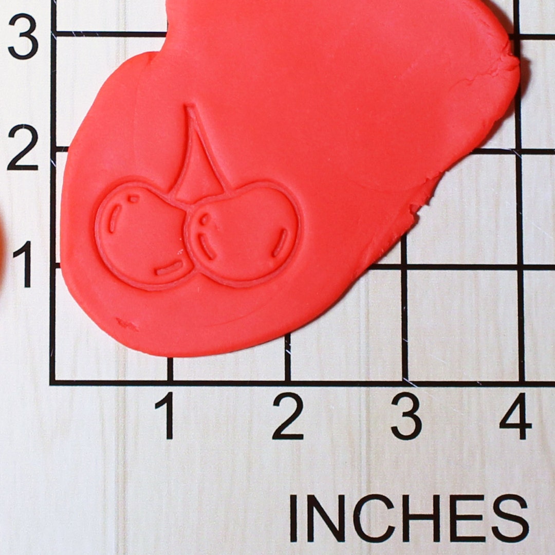Slot Machine Cherry Shape Cupcake Size Fondant Decorating Stamp and ...