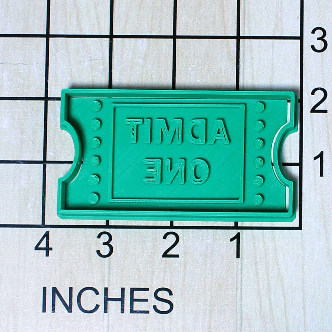 Movie Theater Ticket Fondant Cookie Cutter and Stamp #1661 - Etsy
