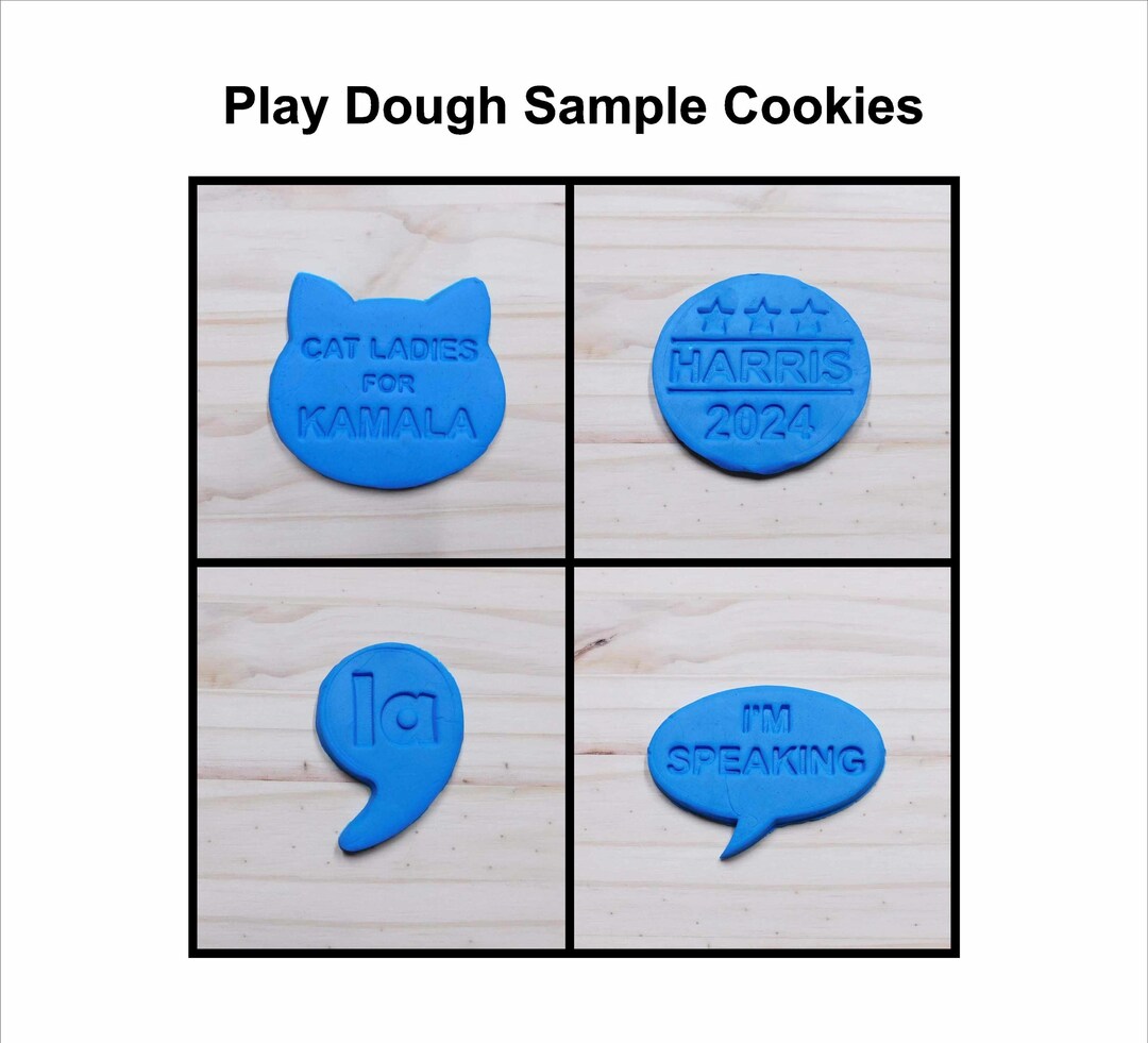 Kamala Harris Campaign Cookie Cutters Cat Ladies Im Speaking 2024 ...
