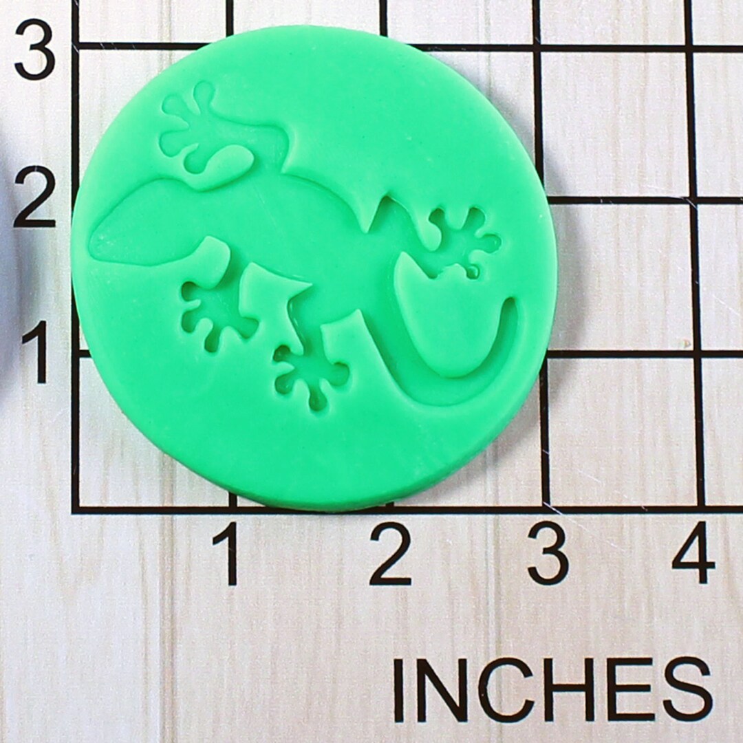 Gecko Lizard Shaped Fondant Cookie Cutter and Stamp #1520 - Etsy