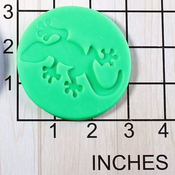 Gecko Lizard Shaped Fondant Cookie Cutter and Stamp 1520 | Etsy