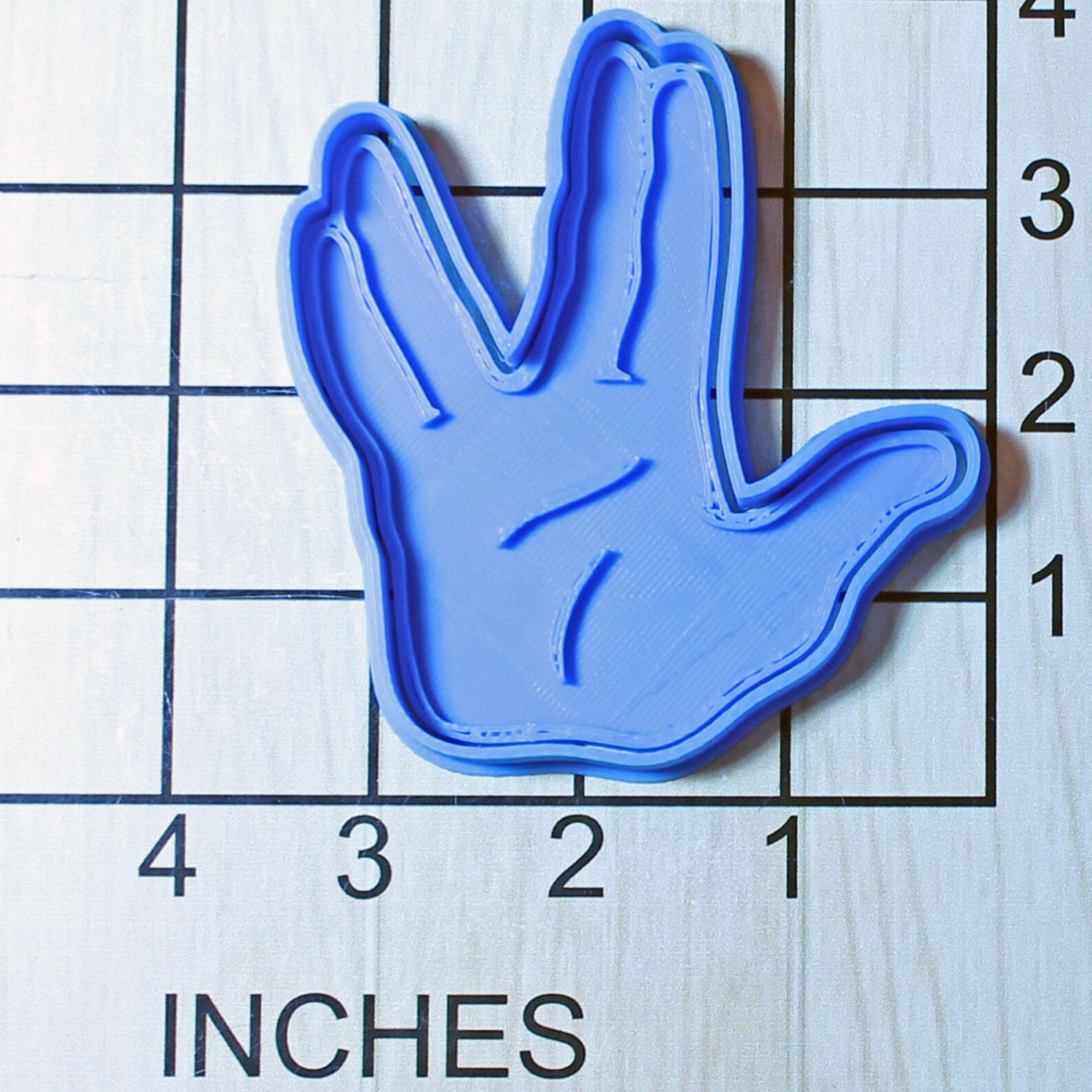 Spock Live Long and Prosper Hand Fondant Cookie Cutter and | Etsy