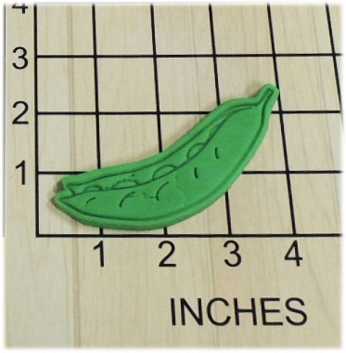 Peas in a Pod Vegetable Fondant Cookie Cutter and Stamp 1379 | Etsy