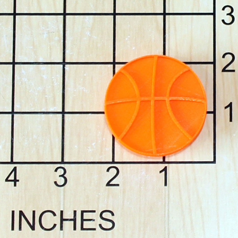 Basketball Shape Cupcake Size Decorating Fondant Stamp and - Etsy