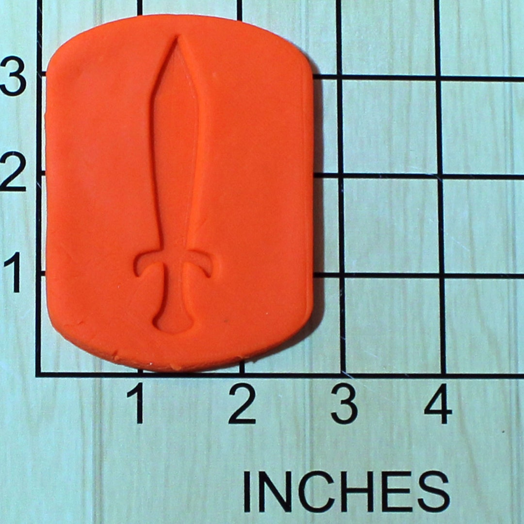Sword Fondant Cookie Cutter AND Stamp 1607 - Etsy