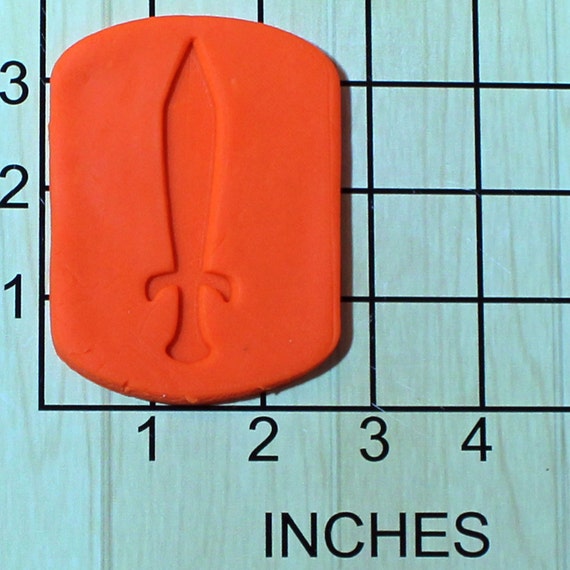 Sword Fondant Cookie Cutter AND Stamp 1607 - Etsy
