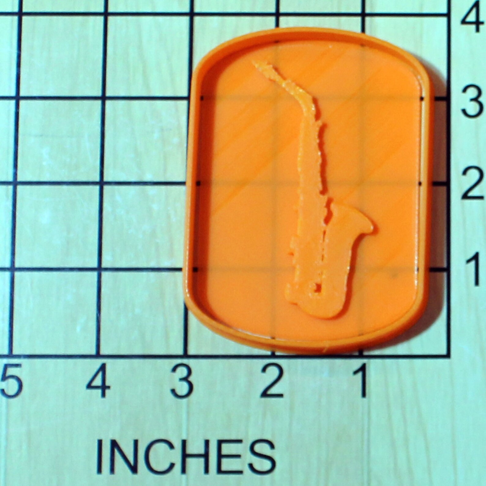 Saxophone Fondant Cookie Cutter AND Stamp 1603 | Etsy