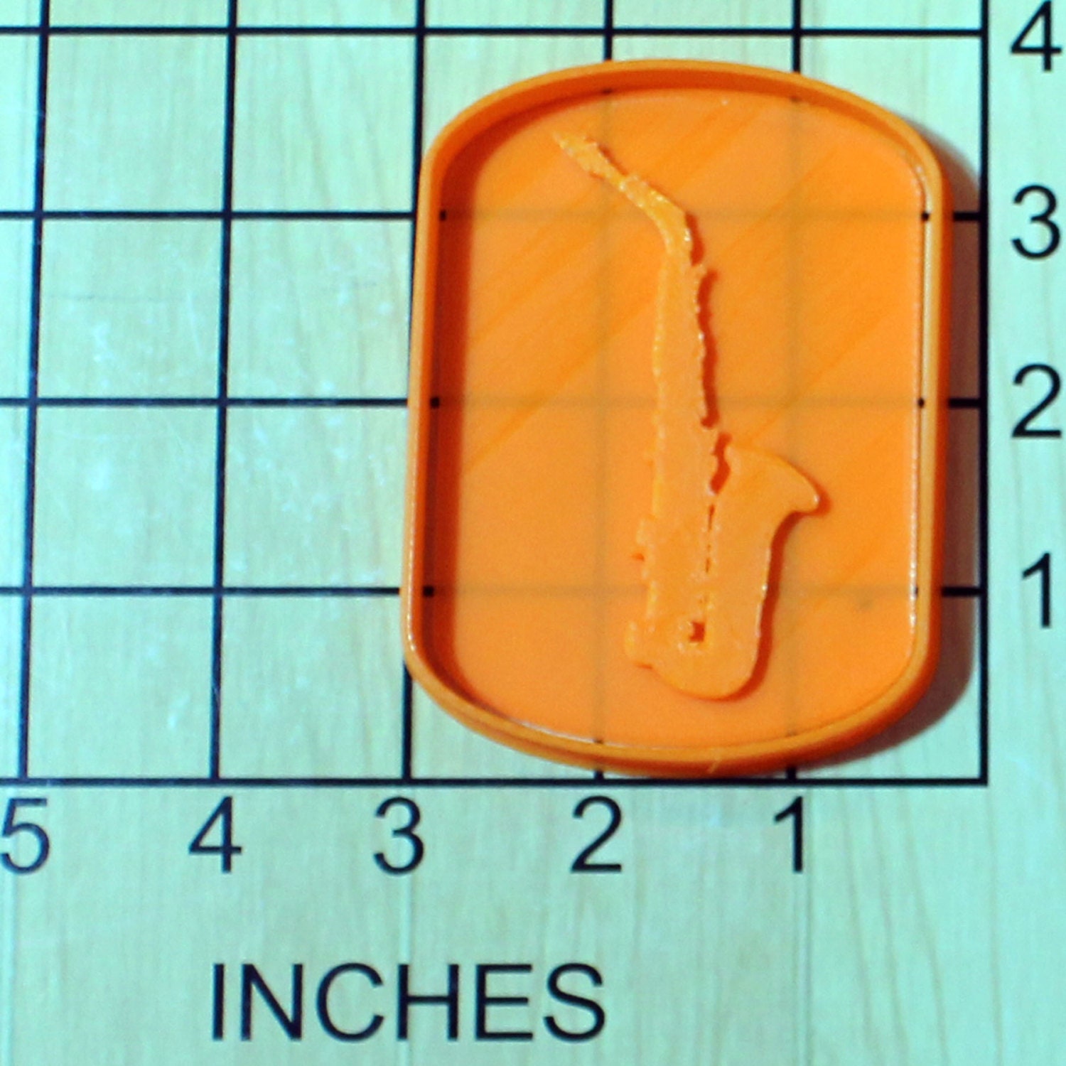 Saxophone Fondant Cookie Cutter AND Stamp #1603 - Etsy
