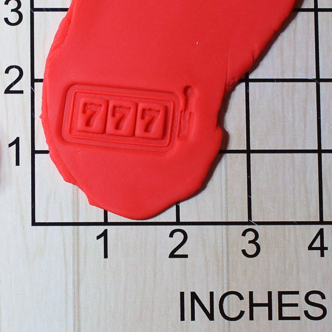 Slot Machine Shape Cupcake Size Fondant Decorating Stamp and Handle ...