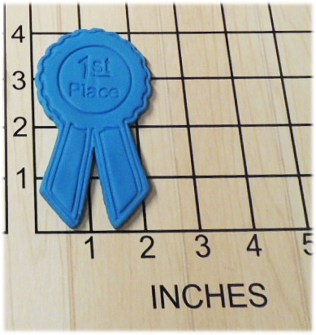 First Place Ribbon Shaped Fondant Cookie Cutter and Stamp #1151 - Etsy