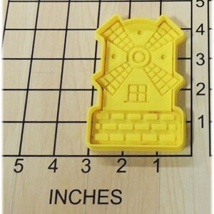 Classic Windmill Shaped Fondant Cookie Cutter and Stamp Vintage Design ...
