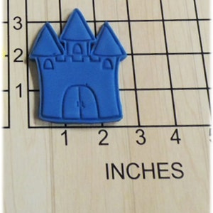 Princess Sand Castle Silhouette Shaped Fondant Cookie Cutter and Stamp ...