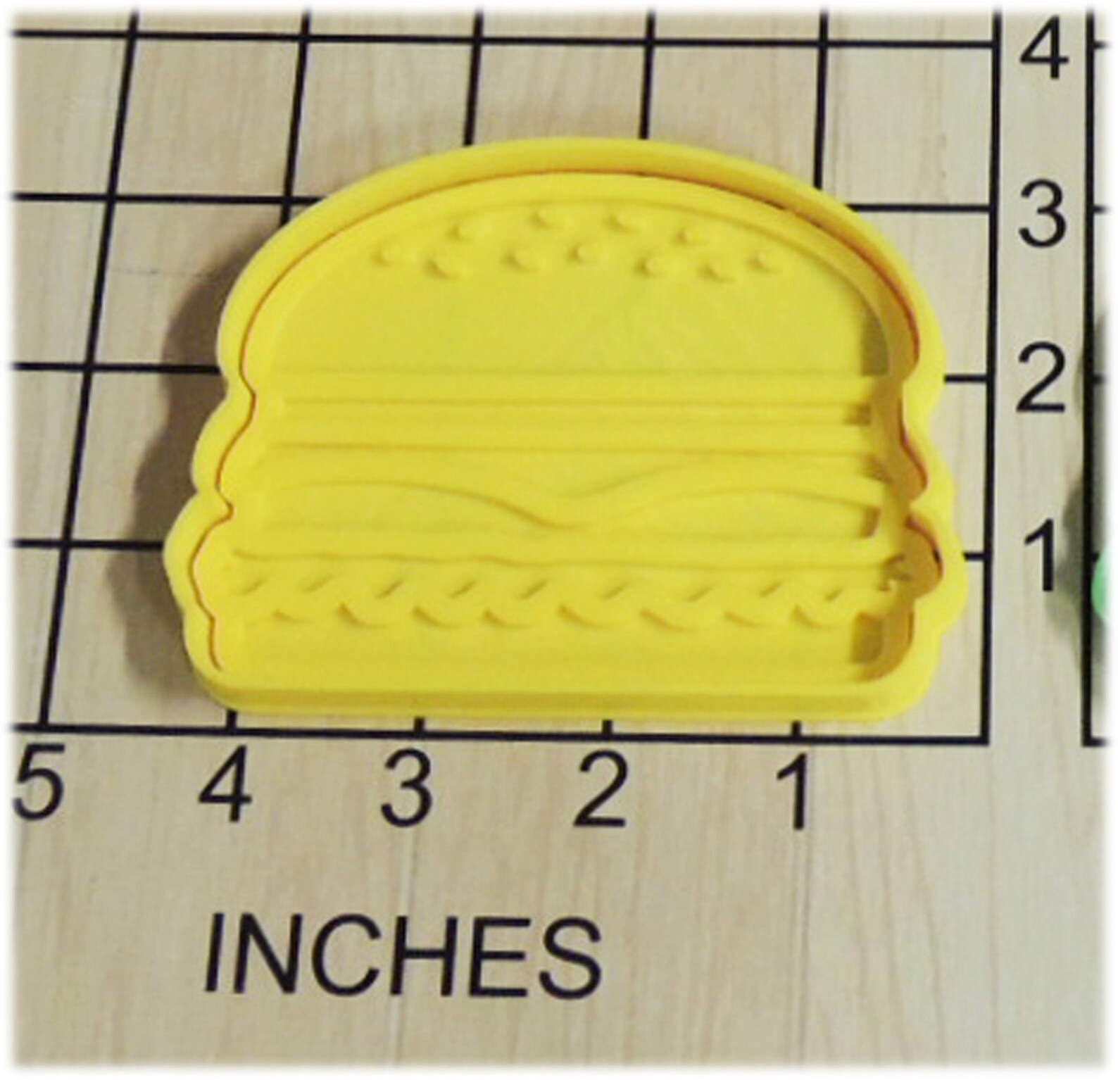 BBQ Cheese Burger Fondant Cookie Cutter and Stamp 1244 | Etsy