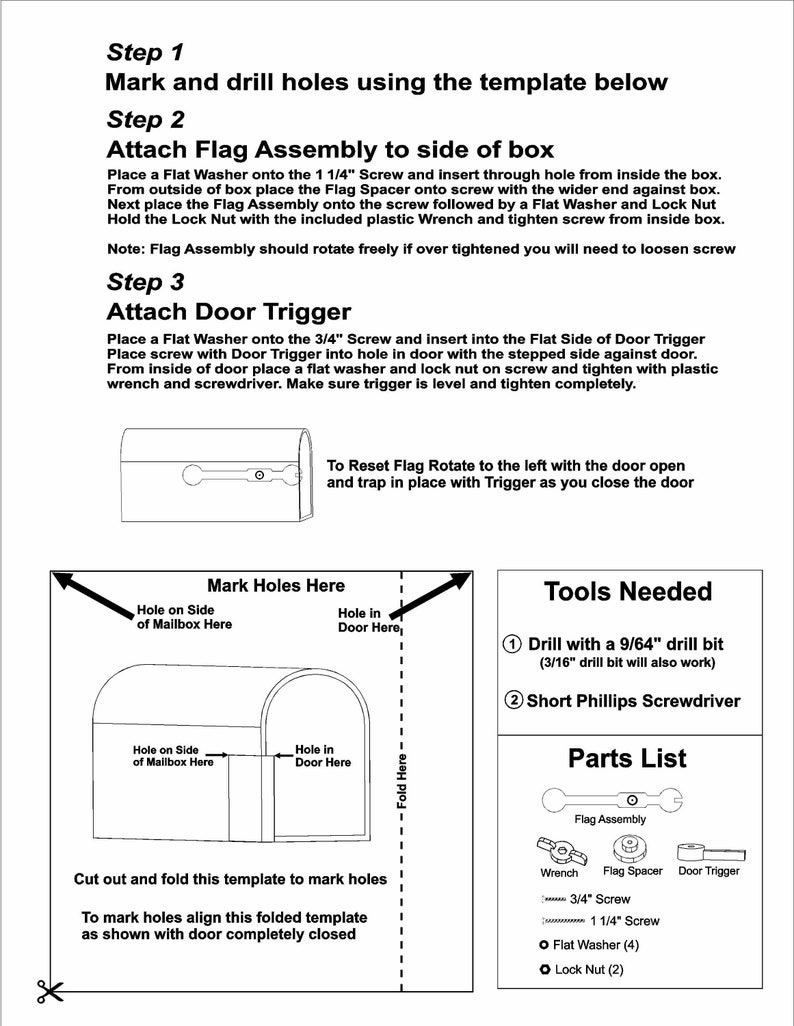 Mailbox Delivery Notification Alert Signal Flag You Have Mail - Etsy