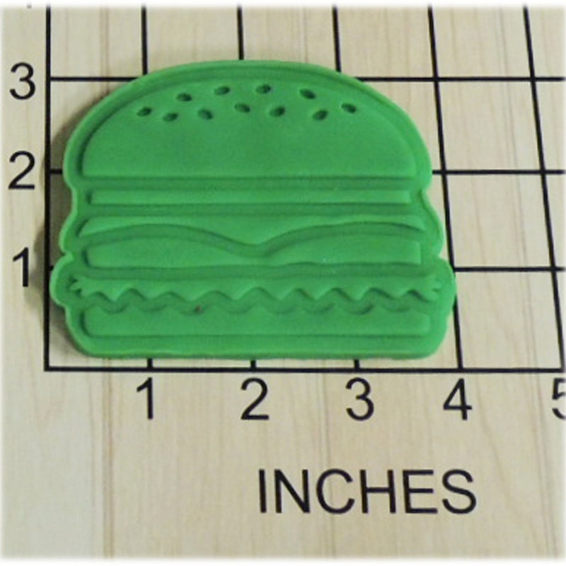 Burger Stamp - Etsy