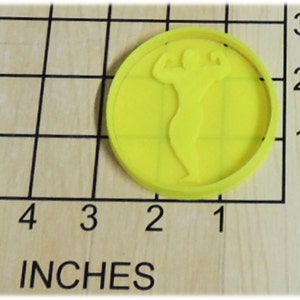 Bodybuilder Man Fondant Cookie Cutter and Stamp #1406 - Etsy