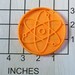 Atomic Nuclear Symbol Atom Nucleus Shaped Fondant Cookie Cutter and ...