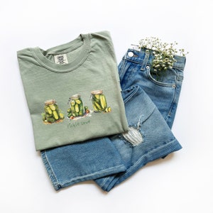 Pickle Lover T-shirt Pickle Jars Design Pickle Fanatic Shirt Pickle ...