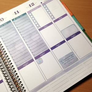 Yellow Hourly Planner Stickers Printable for Your Erin Condren - Etsy